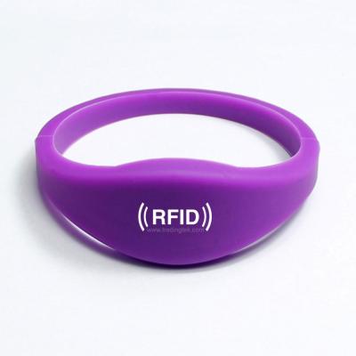 China TK4100 EM4200 T5577 Waterproof RFID Wristband 125kHz 13.56MHz for Event Access Control for sale