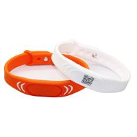 China TK4100 EM4200 T5577 Waterproof RFID Wristband 125kHz 13.56MHz for Event Access Control for sale