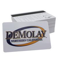 China Customizable PVC Plastic Card with Magnetic Strip 0.76mm Thickness for Hotel Key Card for sale