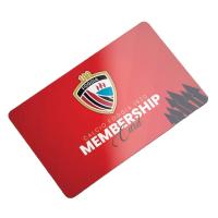 China Custom Embossed Number Plastic VIP Cards 0.76mm Thick Printable RFID Cards for sale
