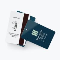 China Customizable PVC Plastic Card with Magnetic Strip 0.76mm Thickness for Hotel Key Card for sale