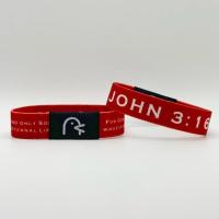 China Elastic RFID Wristband TK4100 EM4200 Silkscreen Printing 260mm Circumference for sale