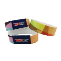 China Elastic RFID Wristband TK4100 EM4200 Silkscreen Printing 260mm Circumference for sale