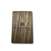 China 125kHz 13.56MHz Wooden Hotel Door Lock Key Cards RFID Access Card 85x54mm for sale