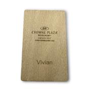 China Compostable Wooden NFC Business Cards 85x54mm Waterproof High Durability Custom for sale