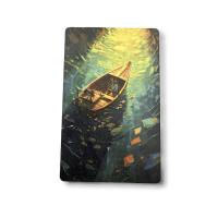 China Eco Friendly Printed Engraved RFID Wood Business Card ISO 14443 125kHz for sale