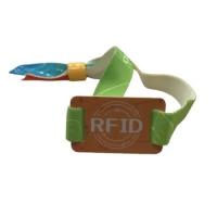China Custom 13.56MHz NFC RFID Woven Wristband for Events Access Control for sale
