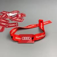China 13.56MHz HF RFID Wristbands Custom Logo Silicone Tyvek Paper Elastic Woven for Events Access Control for sale