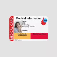 China Custom Plastic ID Cards 0.76mm Thickness for Healthcare Business Meetings for sale