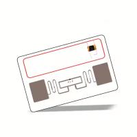 China UHF HF Dual Frequency RFID Card ISO14443A ISO18000-6C 13.56MHz 860-960MHz for sale