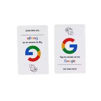 China NTAG 215 NFC Google Review Card Programmable ISO 14443A 504 Bytes Memory for sale