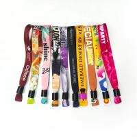 China Woven RFID Festival Wristband 13.56 MHz for Corporate Entrance Ticket Event Access Control for sale