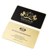 China Rose Gold Engraved Custom Metal NFC Business Cards 13.56 MHz Contactless Waterproof for sale
