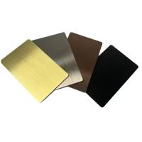 China Stainless Steel RFID Metal Card 13.56MHz 125kHz Waterproof Visit Card for sale