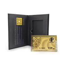China Metal Business Card with Ntag215 RFID Chip 0.76mm Thickness Customizable for sale