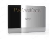 China 13.56MHz Custom Metal NFC Card Business Invitation Card Stainless Steel 85.6x54mm for sale