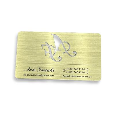 China Custom NTAG213 Metal NFC Business Card Waterproof Stainless Steel 13.56 MHz for sale