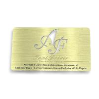 China Custom NTAG213 Metal NFC Business Card Waterproof Stainless Steel 13.56 MHz for sale