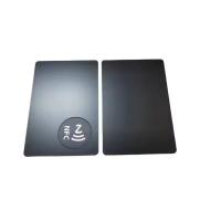 China Engraved Stainless Steel NFC Card with Chip 13.56 MHz Customizable Metal Blank for sale