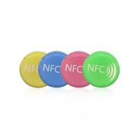 China Waterproof NFC Epoxy Tag Custom QR Code RFID Key Fob Sticker 13.56MHz for sale