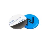 China Waterproof NFC Epoxy Tag Custom QR Code RFID Key Fob Sticker 13.56MHz for sale