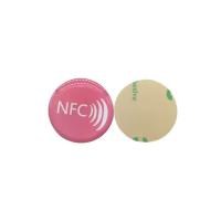 China Waterproof NFC Epoxy Tag Custom QR Code RFID Key Fob Sticker 13.56MHz for sale