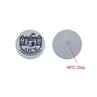 China Personalized RFID Keyfob Epoxy NFC Tag Custom Logo / QR Code For Pets for sale