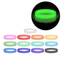 China Luminous Silicone Sports RFID Wristband Custom Logo Flashing NFC Bracelet 13.56 MHz for sale