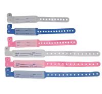 China Waterproof Disposable RFID PVC Wristbands for Hospital Patient ID Tracking 13.56 MHz for sale