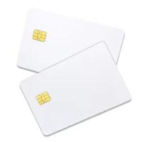 China Inkjet Printable Blank IC Chip Card PET PVC Credit Card Size 85.6x54mm Customizable for sale