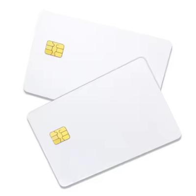 China Inkjet Printable Blank IC Chip Card PET PVC Credit Card Size 85.6x54mm Customizable for sale