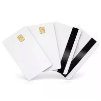 China Inkjet Printable Blank IC Chip Card PET PVC Credit Card Size 85.6x54mm Customizable for sale