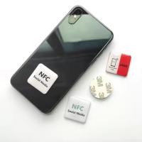 China 13.56MHz Custom RFID Key Fob NFC Epoxy Sticker Anti Metal for Phone Instant Sharing for sale