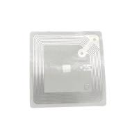China 13.56MHz RFID Library Tags NFC Book Label for Library Management 50x50mm for sale