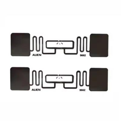 China UHF Transparent PVC Aluminum Etched PET Wet Inlay RFID Tag 40x40mm for sale