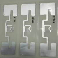 China UHF Transparent PVC Aluminum Etched PET Wet Inlay RFID Tag 40x40mm for sale