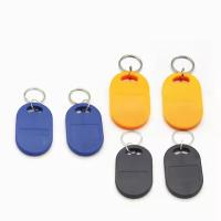 China Smart Keychain ABS Plastic NFC Keyfobs RFID Key Tags For Door Access for sale