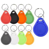 China Smart Keychain ABS Plastic NFC Keyfobs RFID Key Tags For Door Access for sale