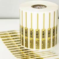 China UHF RFID Jewelry Security Label Sticker Pricing Tags PVC PET Coated Paper 50x30mm for sale