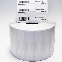 China UHF RFID Jewelry Security Label Sticker Pricing Tags PVC PET Coated Paper 50x30mm for sale