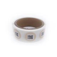 China Custom QR Code Printed RFID Adhesive Tags Programmable NTAG213 Sticker for sale