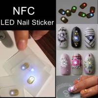 China Custom NFC LED Nail Sticker for Social Media Sharing 13.56 MHz RFID Tag for sale