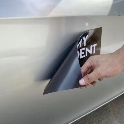 China Custom Die Cut Magnetic Car Sticker Waterproof UV Printing 0.3mm Thick for sale