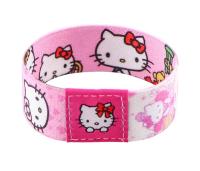 China Custom RFID Elastic Fabric Wristband 260mm for Amusement Park Access Control for sale