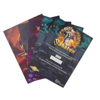 China Custom Scratch Off Cards Personalised Lottery Cards Glossy Varnish 1000pcs for sale