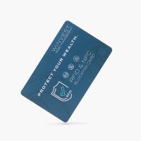 China Custom RFID Blocking Card Anti Theft Contactless Shield Credit Protector 85.6x54mm for sale