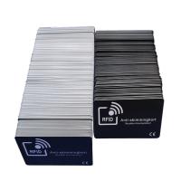 China Custom RFID Blocking Card Anti Theft Contactless Shield Credit Protector 85.6x54mm for sale