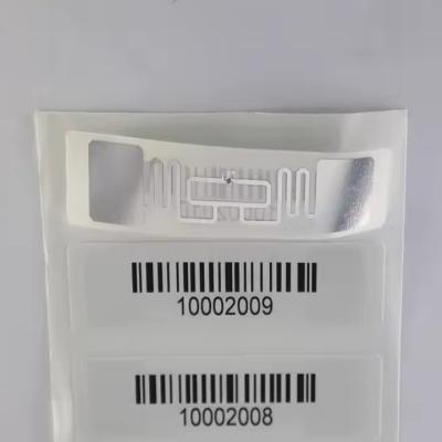 China Printable UHF RFID Retail Label Soft Tag 100x22mm for Supermarket EAS Inventory Management for sale
