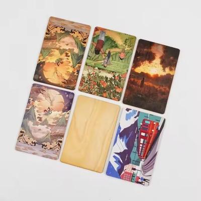 China Custom RFID NFC Wooden Business Card NTag 213 215 216 Chip 85x55mm Eco Friendly for sale