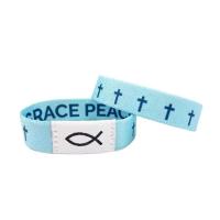 China NFC Christian Daily Bible Verse Bracelet Stretchy Fabric -30°C to 60°C Customizable for sale